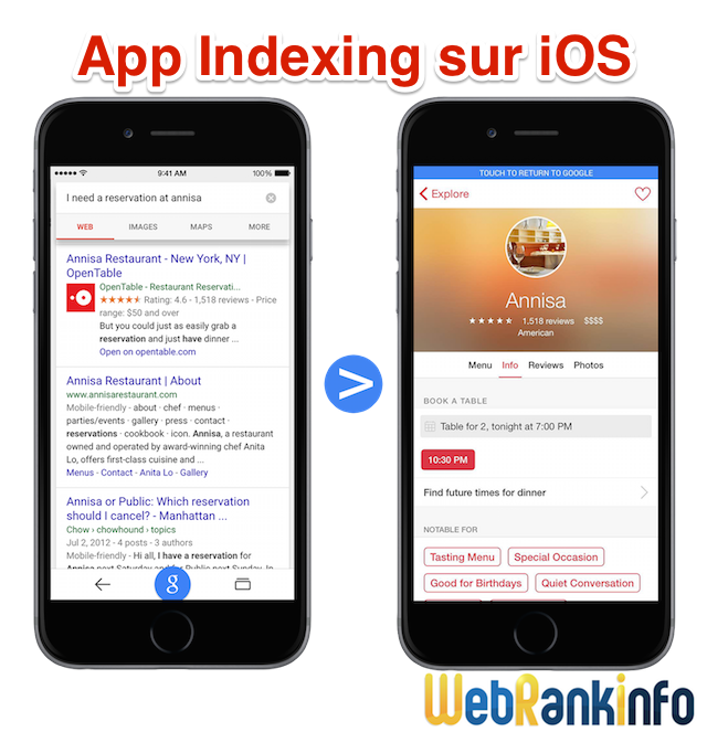App Indexing Google (indexation d'application mobile)