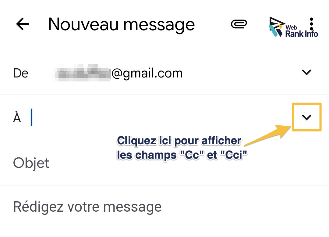 Gmail cc ou cci : comment envoyer un mail en copie cachée