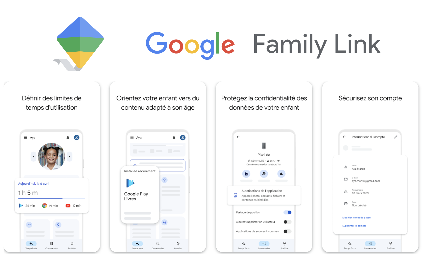Google Family Link : contrôle parental et sécurité pour la famille