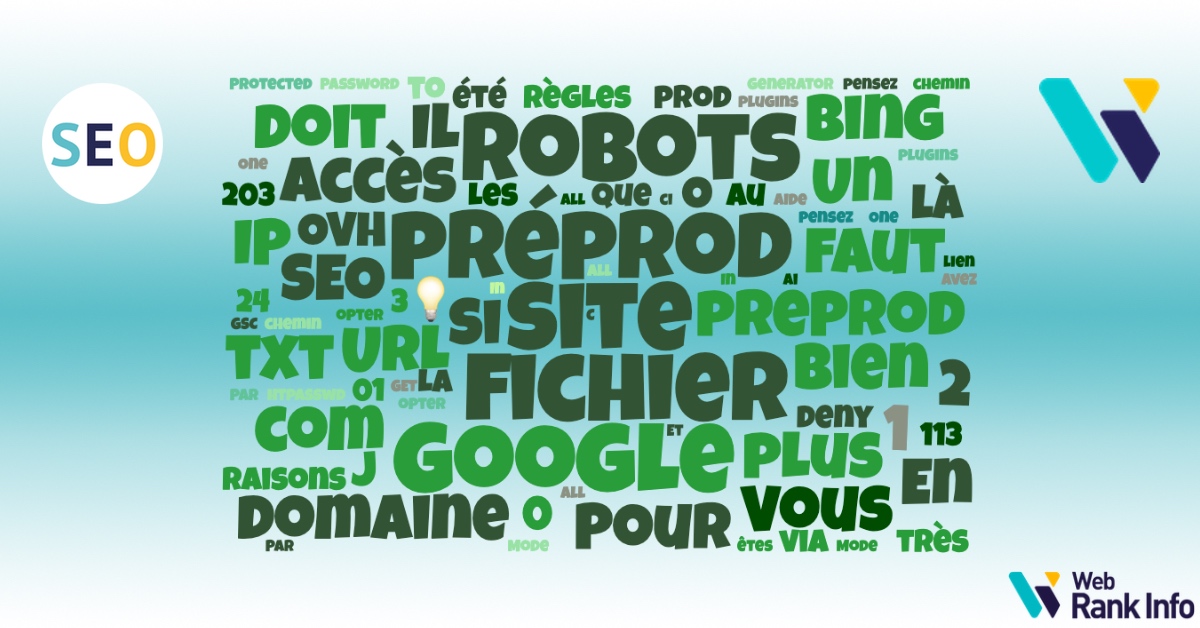 Meilleures pratiques pour gérer un site en préprod pour le SEO