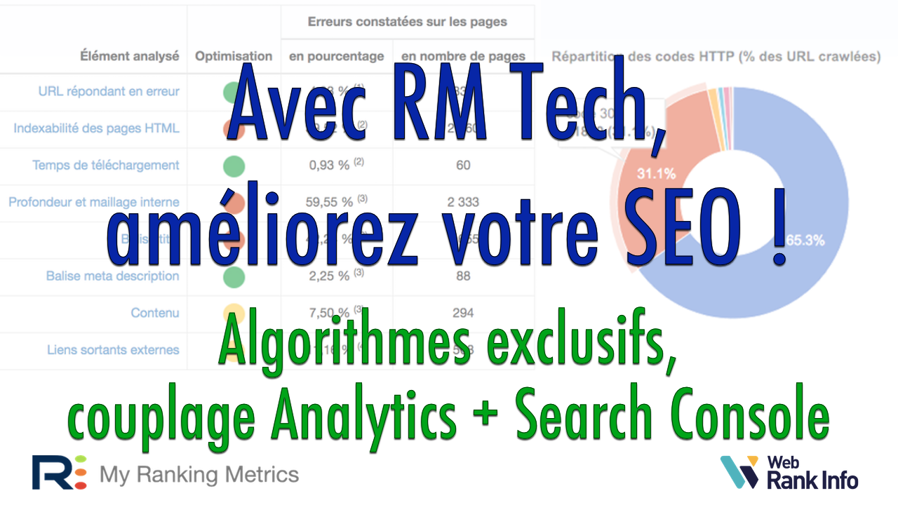 Présentation de RM Tech, l'outil d'audit SEO de My Ranking Metrics