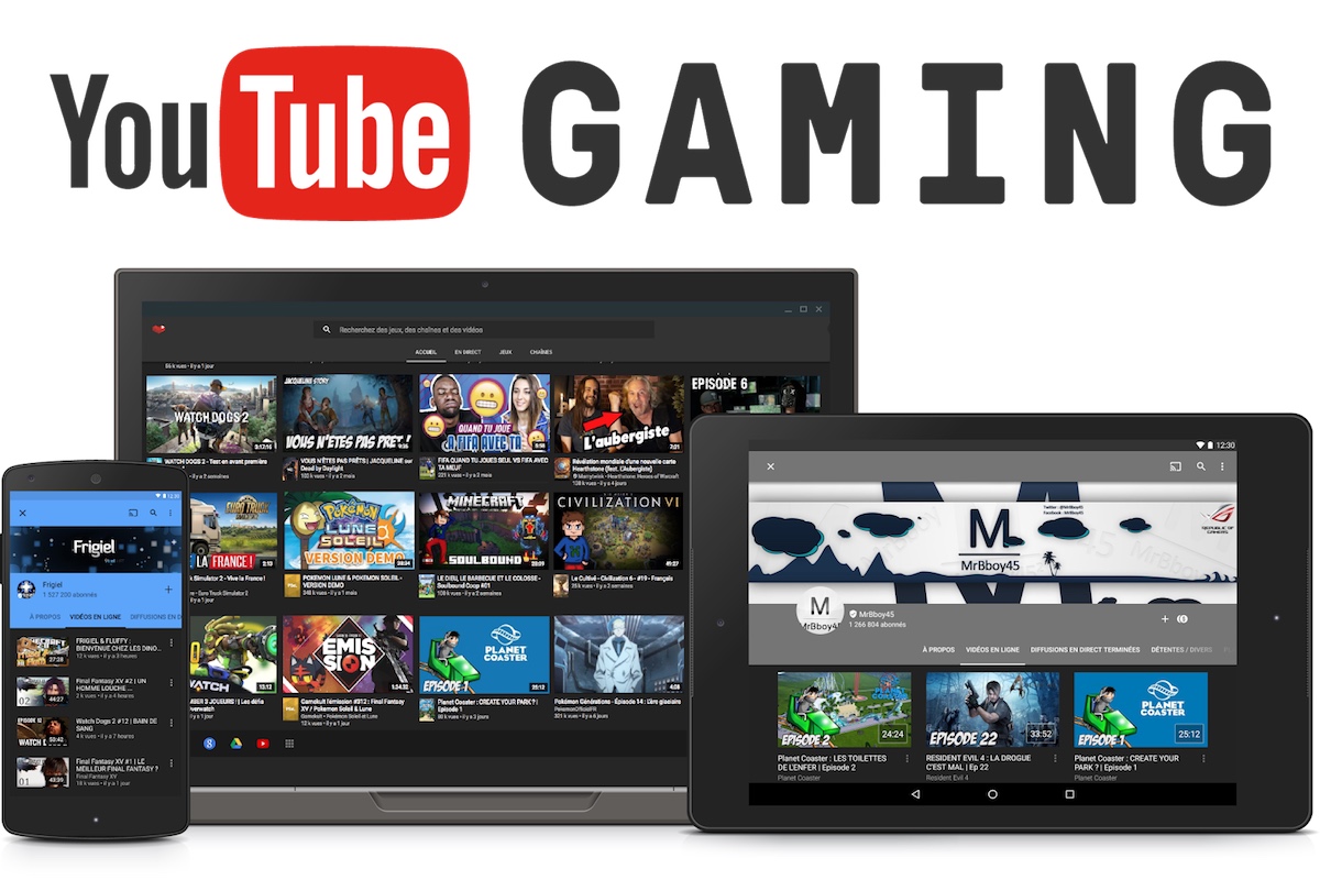 YouTube Gaming : découvrez 25 000 jeux vidéo, avec du livestream