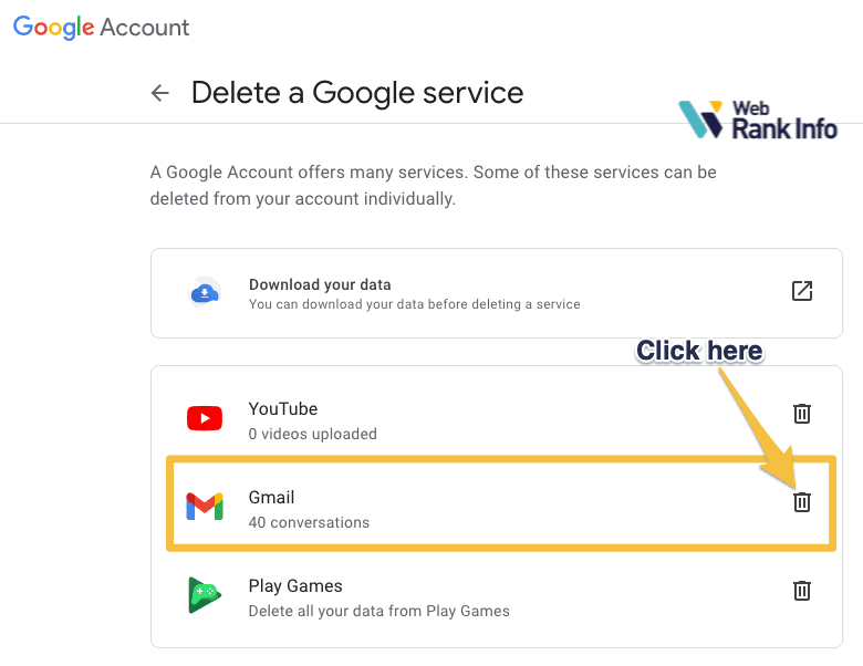 How To Delete A Gmail Account